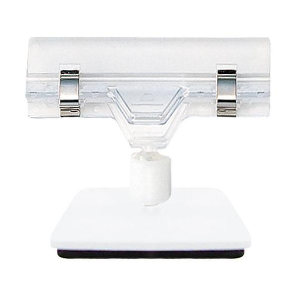 [特長]●板厚7ミリのPOPボードも挟め、マグネット付きでスチール面にも貼り付け可能です。●角度調節可能なクリップになります。[仕様]●色：透明●縦(mm)：50●横(mm)：60●マグネット付きでスチール面に貼り付け可能　支柱は３６０度自...