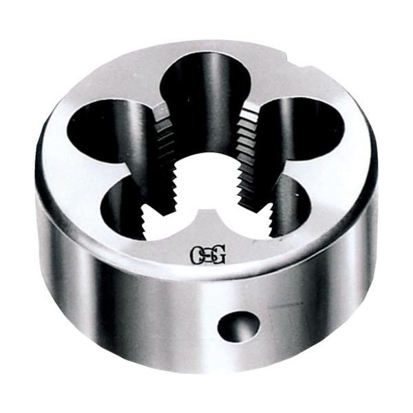 [特長]●ソリッドタイプのダイスです。[仕様]●呼び寸法：1/4●山数：19●外径(mm)：38●厚さ(mm)：16●加工ねじ：管用テーパーねじPT[材質／仕上]●合金工具鋼(SKS)[注意]●ステンレス製のねじ類には、使用できません。