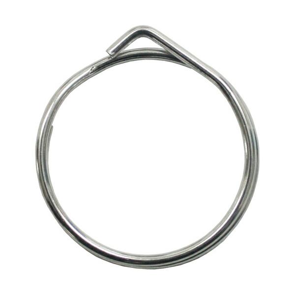 [特長]●誰でも簡単に取り外しができるキーリングです。[仕様]●使用荷重(N)：15●A(mm)：34●B(mm)：30耐荷重：約1kg●色：シルバー●C(mm)：37●厚さ(mm)：3.5●リング内径約30mm[材質／仕上]●ステンレス