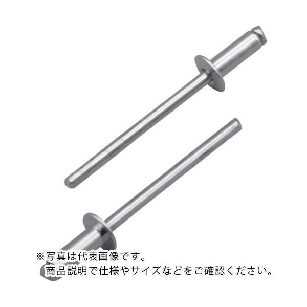 [特長]●コストパフォーマンスに優れた使いやすいブラインドリベット●手に優しいマンドレル先端形状●片側から複数の母材をワン・アクションで締結できます。●溶接に比べて作業の省力化や生産性の向上にメリットがあります。[仕様]●頭部形状：丸頭適合...