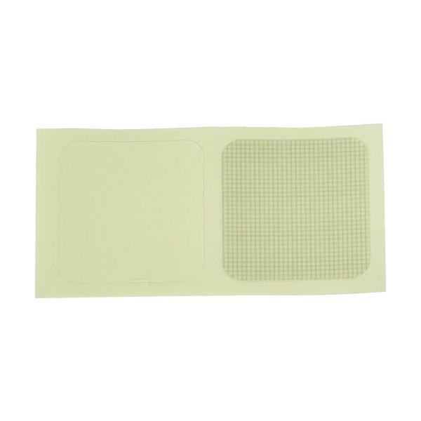 [特長]●網戸ネットに強力につく粘着剤を使用しています。●ネット柄のテープなので補修あとが目立ちません。[仕様]●色：透明●幅(mm)：40●厚さ(mm)：0.3●長さ(mm)：40●サイズ(mm)：0.3×40×40[材質／仕上]●基材：...