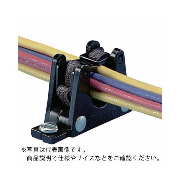 [特長]●ワイヤーを差し込む時に束線が常に丸く保持されます。●完成後に簡単に取り外すことができます。[仕様]●色：黒●縦(mm)：14.2●横(mm)：49.8●高さ(mm)：25.4●使用ねじ寸法：M2.5●固定方法：M2.5ねじ●最大結...