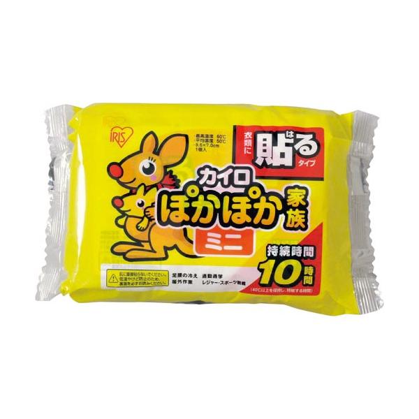 [特長]●衣類に貼るタイプのカイロです。[仕様]●持続時間(時間)：10●カイロサイズ横(mm)：96●カイロサイズ縦(mm)：70●最高温度(℃)：60●平均温度(℃)：50●タイプ：貼る[材質／仕上]●鉄粉●水●バーミキュライト●活性炭...