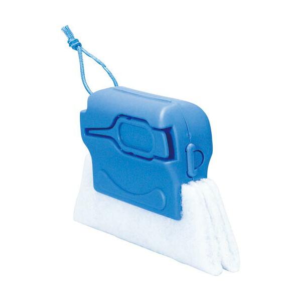 [特長]●水を含ませた2枚の不織布で挟み、洗剤無しで汚れを拭き落とします。[仕様]●色：ブルー●縦(mm)：85●横(mm)：140●厚さ(mm)：30[材質／仕上]●本体・スクレーパー・中芯:ポリプロピレン(PP)●不織布:ナイロン