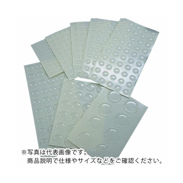 [特長]●弾性と衝撃吸収性に富んだ無黄変のポリウレタンを使用しています。●高い耐久性と振動防止力があります。●貼り付けやすいシールタイプです。[仕様]●形状：丸形●厚さ(mm)：2●直径(mm)：20●高さ(mm)：2●色：透明[材質／仕上...