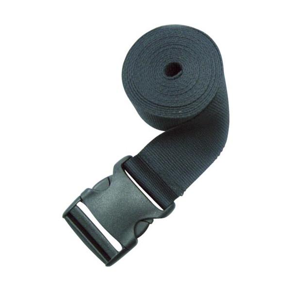 [特長]●バックルに特殊なポリアセタール素材を使用し、高強度と耐衝撃に優れています。●ベルトは長さ調節可能です。●金属製品と違い、屋外で使用してもさびません。●最大使用荷重は71.4kgです。[仕様]●色：黒●幅(mm)：50●長さ(m)：...