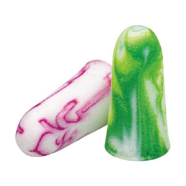 [特長]●カラフルなマーブル色です。●柔らかく、低反発で長時間快適に使用できます。[仕様]●コード：無●サイズ：フリー●NRR値(dB)：33●NRR値：33dB[材質／仕上]●耳栓本体:発泡ポリウレタン(PUR)