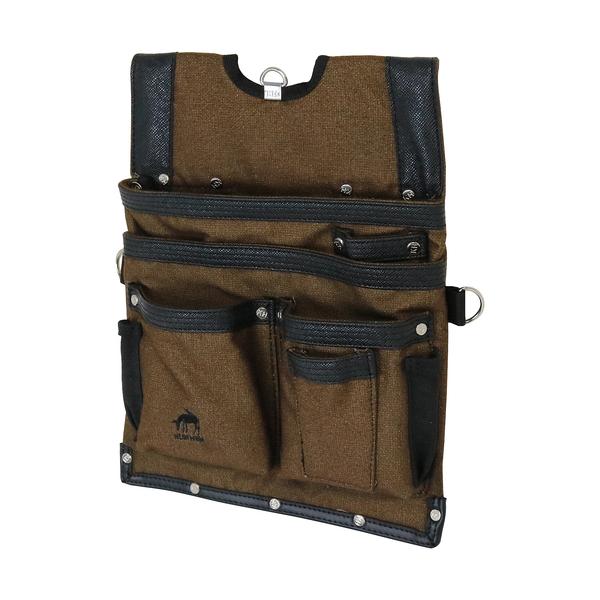 [特長]●摩擦に強く、傷がつきにくい腰袋です。●柔らかく心地よい手触りが特徴の素材です。●カジュアルな素材感でお仕事でもオフタイムでもお使いいただけます。●丈夫さと軽さを両立させたKHこだわりの生地を使用しています。●鳥とロバがモチーフのロ...