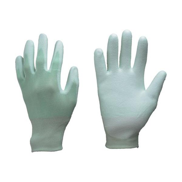 [特長]●通気性に優れ、ムレにくく快適に作業を行えます。●すべり止め効果の高い発泡ウレタン樹脂をコーティングしています。●伸縮性が高く手にフィットするので、細かい作業に適しています。[仕様]●色：グリーン/ホワイト●サイズ：S●ゲージ数：1...