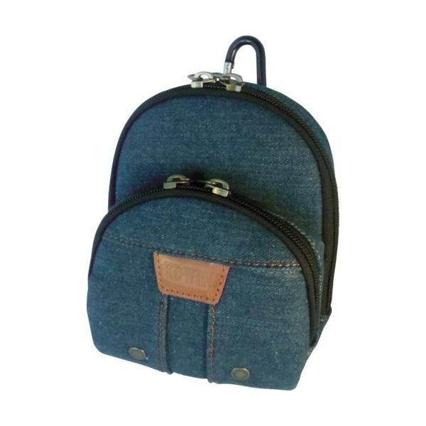 [特長]●ファスナー式の小物入れです。●2段タイプなのでデジカメと充電器なども入れられます。●デニム生地を使用した味のあるツールケースです。[仕様]●カラビナ付●色：ブルー●形状：コンパクトケース2段●幅(mm)：120●奥行(mm)：60...