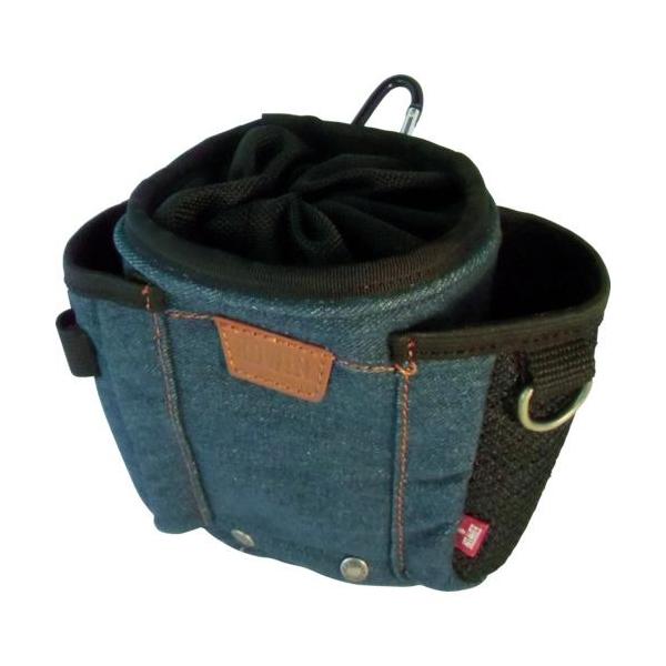 [特長]●チョークタイプの小物入れに両サイドポケットが付いてます。●ビスケースとしても使用できます。●デニム生地を使用した味のあるツールケースです。[仕様]●カラビナ付●色：ブルー●形状：マルチポケット(両サイドポケット付)●幅(mm)：1...
