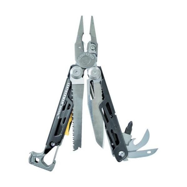 [特長]●レザーマン初の機能となる、ファイヤースターターと救難ホイッスルを装備し、災害時により有効な製品です。●ペンチ、ナイフ、鋸、ハンマー、ドライバー類など基本的な工具としての機能を備えており、携帯工具として便利です。●携行し易いカラビナ...