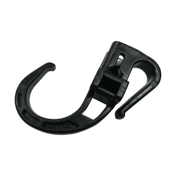 [特長]●丸ゴム専用の金具です。[仕様]●適合バンド幅(mm)：6●セット内容：丸ゴムロープ専用先端フック×1●丸ゴム用タイプ[材質／仕上]●ポリアセタール