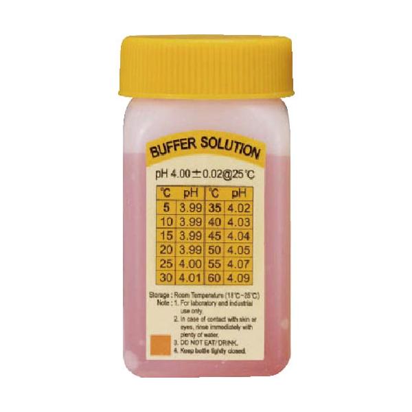 [特長]●pH計で校正を行う際に使用します。●ｐＨ計でｐＨ４の校正を行う際に使用します。[仕様]●幅(mm)：34●内容量(ml)：40●長さ(mm)：35●適合機種：IWC-5、IWC-6SD、PH-2、PH-3G、PH-6011、PH-...