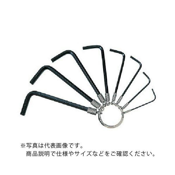 [特長]●携帯に便利なリング式です。●キーホルダー感覚であらゆる所にかけられます。[用途]●六角穴付きボルト・六角穴付き止めネジの締結作業。[仕様]●セット内容(インチ)：1/16・5/64・3/32・1/8・5/32・3/16・7/32・...