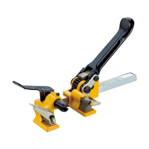 [特長]●PPバンド使用が可能です。●前頭部にカッターが付いており、作業後のバンドの余りを切断できて便利です。[仕様]●適合バンド幅(mm)：9〜19●適合バンド：PPバンド●バンド厚さ(mm)：0.7●全長(mm)：320[材質／仕上]●...