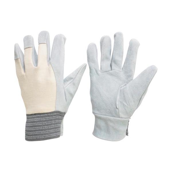 [特長]●甲部に綿メリヤス生地を使用し、ムレを防止します。●スタンダードな革を使用しています。[仕様]●色：グレー●サイズ：フリー●全長(cm)：23.0●手のひら周り(cm)：26.7●中指長さ(cm)：9.0●厚さ(mm)：1.5●袖口...