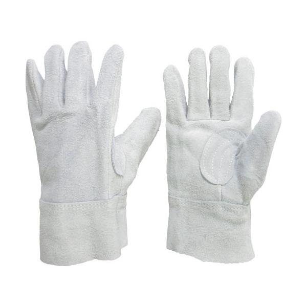 [特長]●耐久性に優れ、油汚れや熱に強い牛床革のスタンダードタイプです。●コストパフォーマンスに優れたタイプです。[仕様]●色：ホワイト●サイズ：フリー●全長(cm)：24.0●手のひら周り(cm)：23.0●中指長さ(cm)：8.5●厚さ...