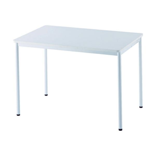 [特長]●細身の脚部ですっきりしたデザインの置き場所を選ばないシンプルなテーブルです。●天板裏はフレーム構造で安定感があり、デスク、作業台としてもご使用いただけます。●天板は丸角で医療施設や教育施設にも適しています。●4台を島型にレイアウト...