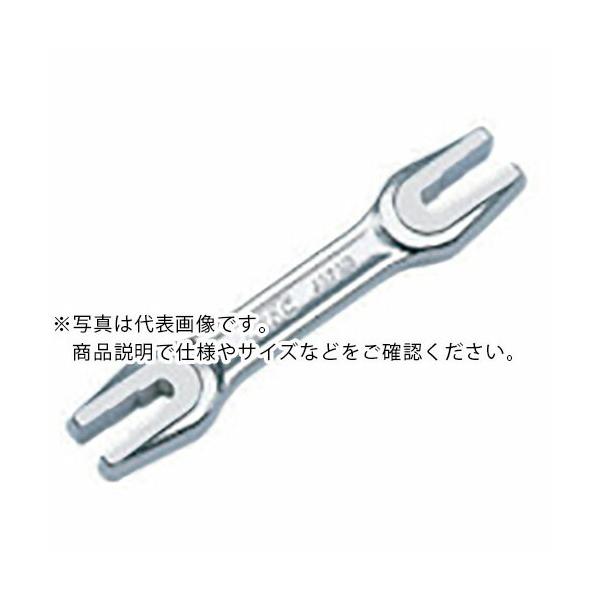 [特長]●1本のレンチで６サイズに使用でき、大半の車両に適用できます。[仕様]●全長(mm)：100●適合サイズ(mm)：4.5 5.1 5.8 6.1 6.4 6.6●厚さ(mm)：10[材質／仕上]●特殊鋼