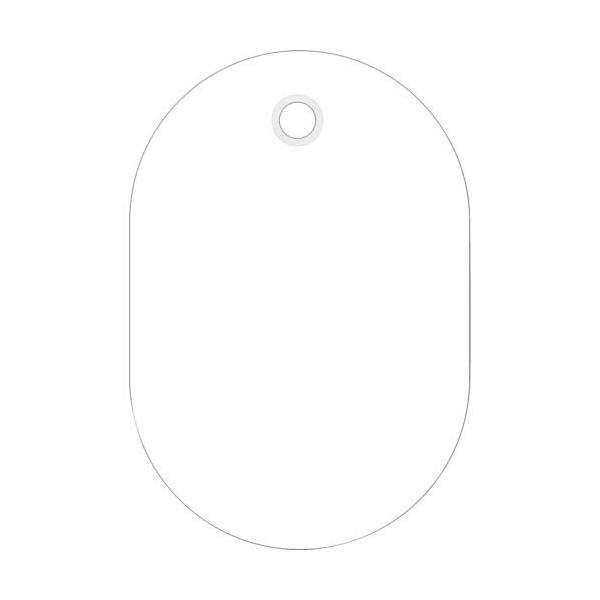 [特長]●キーホルダーや番号札に最適です。●色を組み合わせてご使用ください。[仕様]●色：ホワイト●縦(mm)：60●横(mm)：40●厚さ(mm)：2.5●穴径(mm)：4●取付方法：ボールチェーン等(別売)●穴1ヵ所(4mmφ‐1)●取...