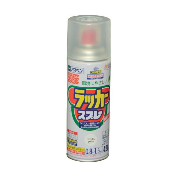 [特長]●タレにくくて作業性が良く、美しいツヤに仕上がります。[仕様]●色：つや消しクリヤ●容量(L)：0.42●乾燥時間：20〜30分(夏)、40〜60分(冬)●塗布面積：0.8〜1.5［［Ｍ２］］●だ円吹き(パターン変更ノズル付)[材質...