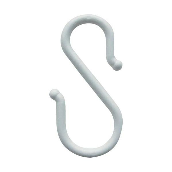 [特長]●プラスチック製で軽く扱いやすいです。[仕様]●色：ホワイト●D(mm)：8●L(mm)：100●W1(mm)：28●W2(mm)：38●全長(mm)：115●PCエスフック100mm白[材質／仕上]●ポリスチレン[注意]●樹脂製品...