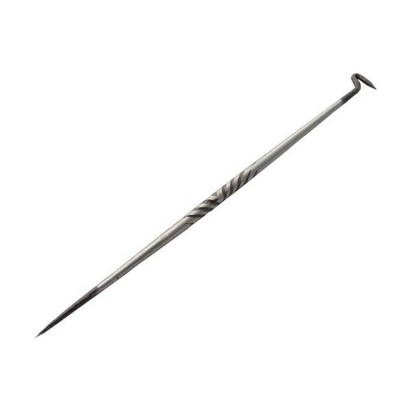 [特長]●材料の裏側に目印が付けやすい形状です。[仕様]●全長(mm)：205●軸径(mm)：5.5●硬度：HRC60〜65●スタンダード[材質／仕上]●炭素鋼（S55C）●先端部：炭素鋼（S55C）