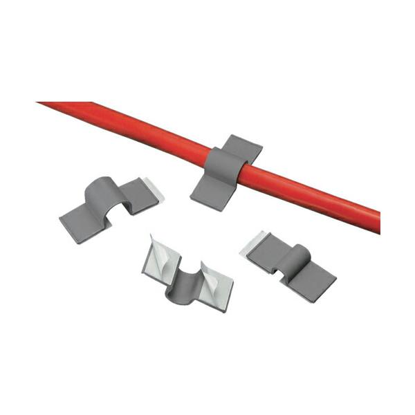 [特長]●両面テープが両側についており、しっかりと固定できます。[仕様]●色:グレー●縦(mm):16.0●横(mm):33.0●高さ(mm):5.8●最大結束径(mm):3.0●固定方法:粘着テープ●最大静荷重(g):168●使用温度範囲...