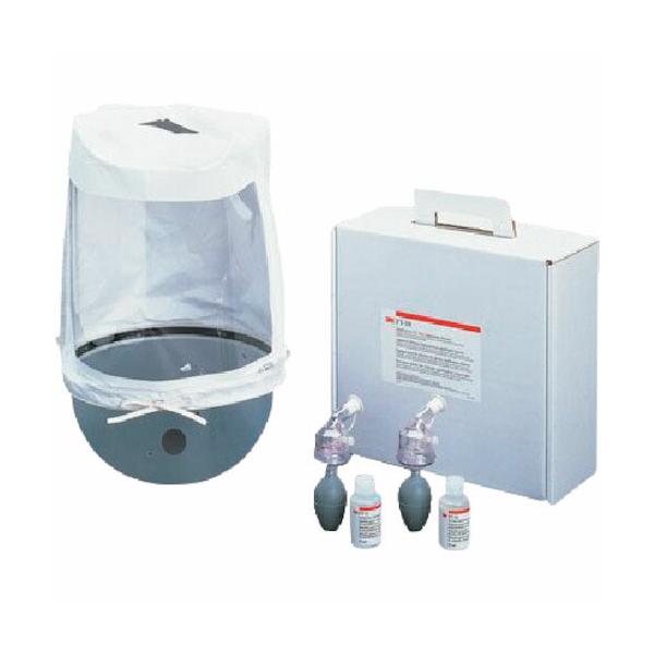 [特長]●サッカリンエアロゾルによってマスクの密着性の良否が定性的に判断できるフィットテストキットです。●被験者が甘みを感じるかどうかで、マスクの密着性を判定します。[仕様]●フィットテストキット[セット内容／付属品]●フード、カラー、ネブ...