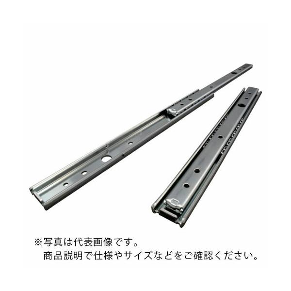 [特長]●ドロワーメンバーを3/4引き出せるスライドレールです。●全長が最短の200mmから最長の550mmまであります。●ボールベアリングを採用した精密スライドレールです。●全開時、引き抜くことのできないストップタイプです。[仕様]●幅(...