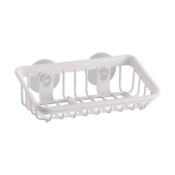 [特長]●収納に便利な仕切り付です。[仕様]●幅(mm)：214●奥行(mm)：122●高さ(mm)：66●色：ホワイト●幅×奥行×高さ：214×122×66●耐熱温度：110℃(本体)、60℃(吸盤)[材質／仕上]●本体:ポリプロピレン(...