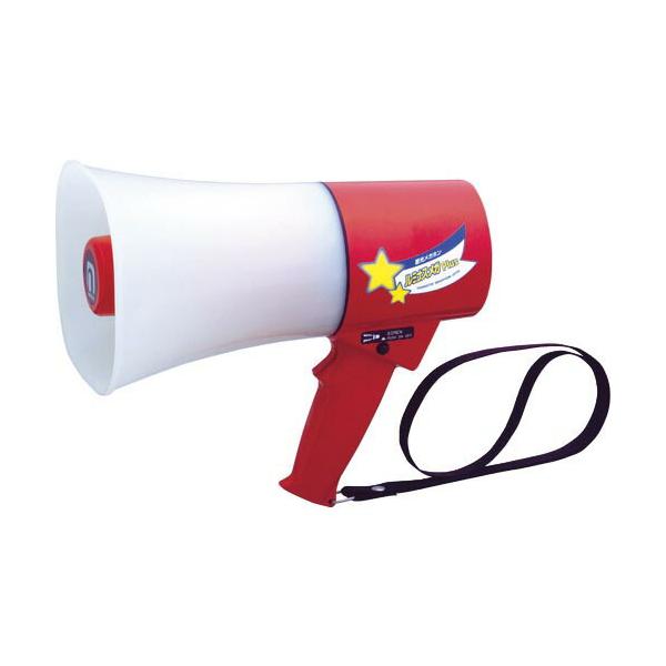 [特長]●1分間で100リットルの放水に耐える、耐水型メガホンです。●ホーンマウスに蓄光樹脂を採用したため、暗闇で発光します。●小型・軽量・蓄光・耐水強化タイプです。[仕様]●内蔵音：サイレン●定格出力(W)：6●音声通達距離(m)：約25...