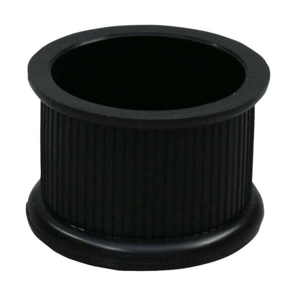 [特長]●エラストマー樹脂を使用しているので耐久性に優れ、色落ちがしにくくなっています。[仕様]●内寸(mm)：φ31●色：黒●タイプ：丸[材質／仕上]●エラストマー樹脂