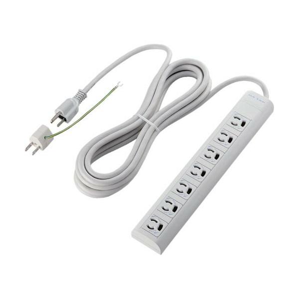 [特長]●7台の接続が可能な大口コンセントです。●プラグをしっかりとロックできる抜け止めコンセント仕様です。●安心・安全の二重被ふくケーブルで強度を増しました。●強力マグネット採用でスチール製の机などに仮固定できます。●プラグ仕様は3P式で...