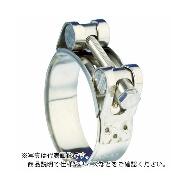 [特長]●標準タイプと同等のサイズながらも、高いトルクでの締付けを実現します。●オールステンレス製で防食性に優れています。●ホースとの接触面の仕上がりが滑らかで痛めません。●真円を維持したまま強く締結できます。[仕様]●最大径(mm)：14...