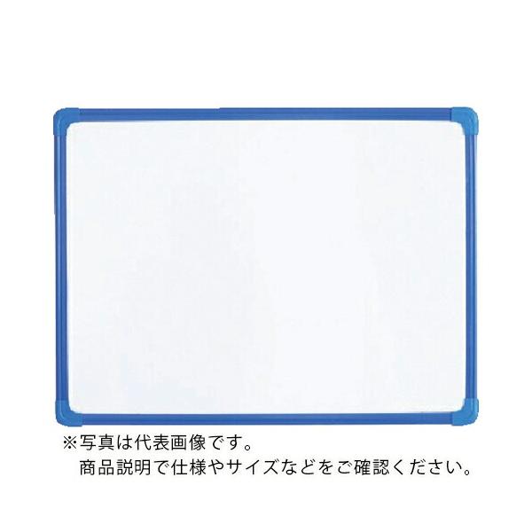 [特長]●なめらかな表面で簡単に消すことができます。●簡単に設置できます。●縦、横どちらでも掲示できます。[仕様]●板面色：白●枠色：青●板面外寸(mm)縦×横：210×297●マグネット対応[材質／仕上]●板面:スチール[セット内容／付属...