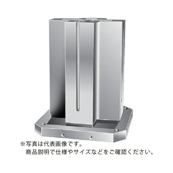 [特長]●T溝(16)を利用して、メカロック等の取付けができます。[用途]●横型マシニングセンター用専用治具ベース。[仕様]●ベース(mm)：500×500●高さ(mm)：600●四面巾150mm●床面、ロケータ面：研削仕上[材質／仕上]●...