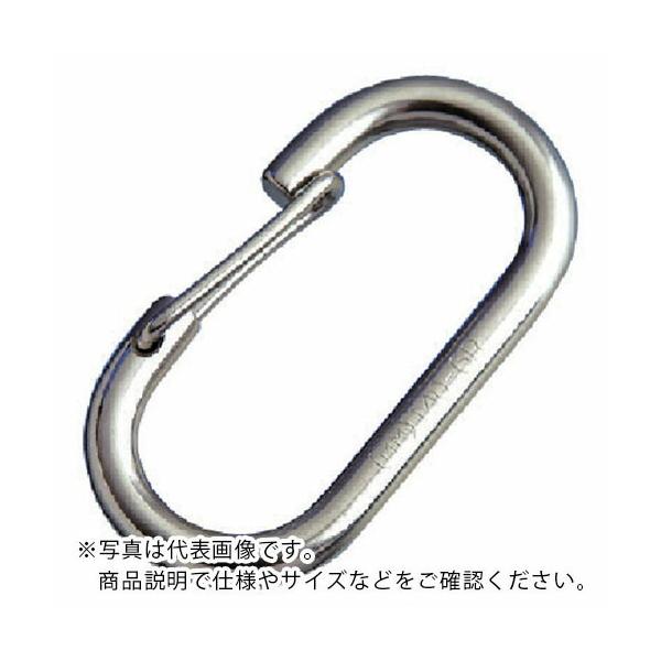 [特長]●シンプルな形状で、引っかかる部分がないため、ロープの傷みを防ぎ、手軽に使用できます。[仕様]●D(mm)：6●L(mm)：52●S(mm)：15●W(mm)：21●使用荷重(kN)：0.20●R(mm)：7[材質／仕上]●材質：ス...