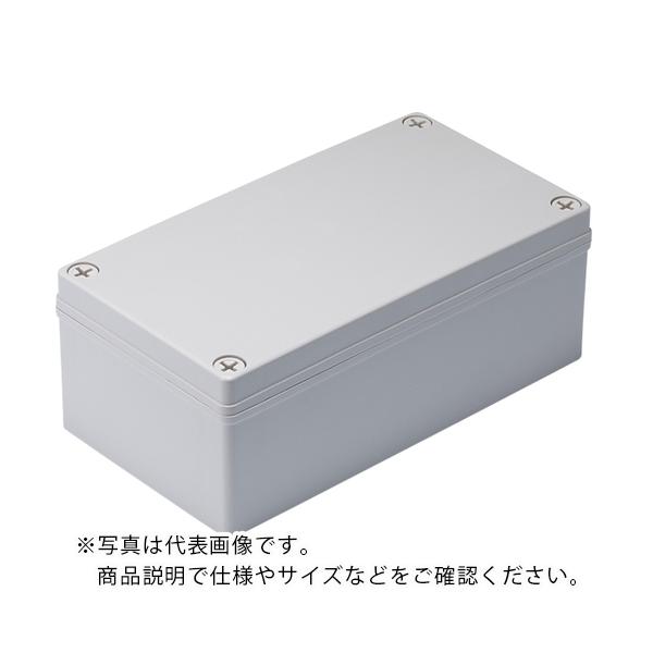 [特長]●ポリウレタン製防水ガスケット付のビス止めタイプの小型ボックスです。●FA・制御/電設工事用など様々な分野で使用可能な汎用プラスチックボックスです。[仕様]●間口(mm)：100●奥行(mm)：185●高さ(mm)：70●付属ビス：...