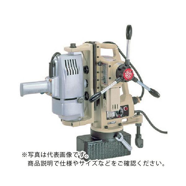 [特長]●磁気吸着式の優れた「保持力」と「ドリルポイント設定」が容易なドリルスタンドの電気ドリル付です。●電気ドリルを取り付ける手間が除け、即使用可能です。[仕様]●穴あけ能力(mm)：25●ストローク(mm)：220●マグネット寸法(mm...