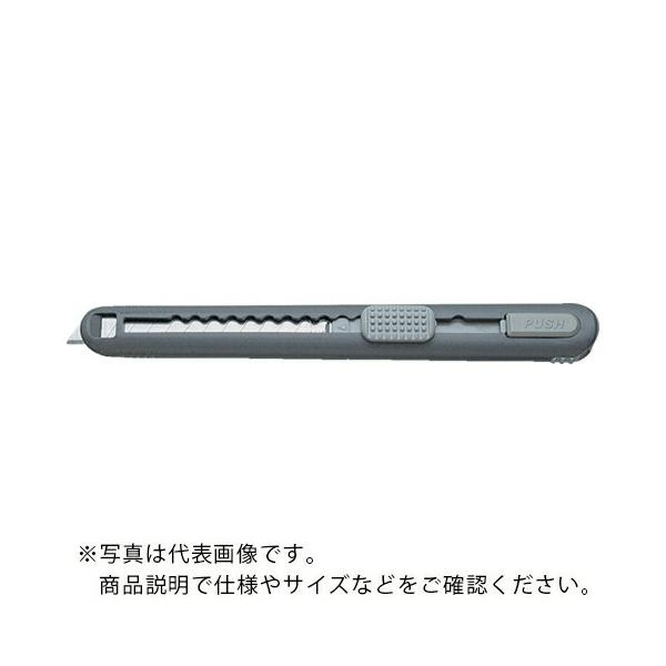 [特長]●“5連発”A型カートリッジ式カッターナイフのスタンダードモデルです。[仕様]●全長(mm)：151●刃厚(mm)：0.38●適合替刃：BA-10P・BA-50P●タイプ：オートロック式[材質／仕上]●本体:ABS樹脂●刃:合金工具...