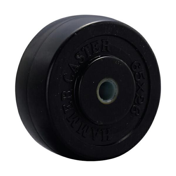 [特長]●導電車輪もできます。（黒色）[仕様]●許容荷重(daN)：50●許容荷重(kgf)：51●車輪径D(mm)：65●車輪幅(mm)：26●タイプ：車輪●ボス幅B(mm)：30●穴径d(mm)：8.2●車巾(mm)：26●ボス巾(mm...