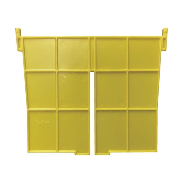 [仕様]●適合コンテナ：F-5●色：イエロー●幅(mm)：171●高さ(mm)：136●厚さ(mm)：4●タイプ：短手用●外形寸法(mm)幅：171.3●外形寸法(mm)厚さ：4●外形寸法(mm)高さ：144.5●適合本体：F-5●F-5用...