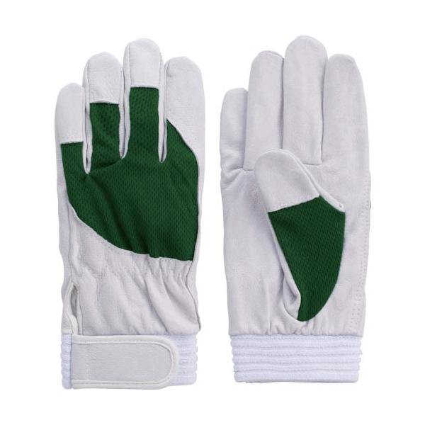 [特長]●吸汗速乾メッシュを甲に使用し、作業性が良く、通気性に富んでいます。●袖口がマジック式とパイルゴムで手にフィットし、着脱が簡単です。[仕様]●色：グリーン●サイズ：LL●全長(cm)：23.0●手のひら周り(cm)：22.0●中指長...