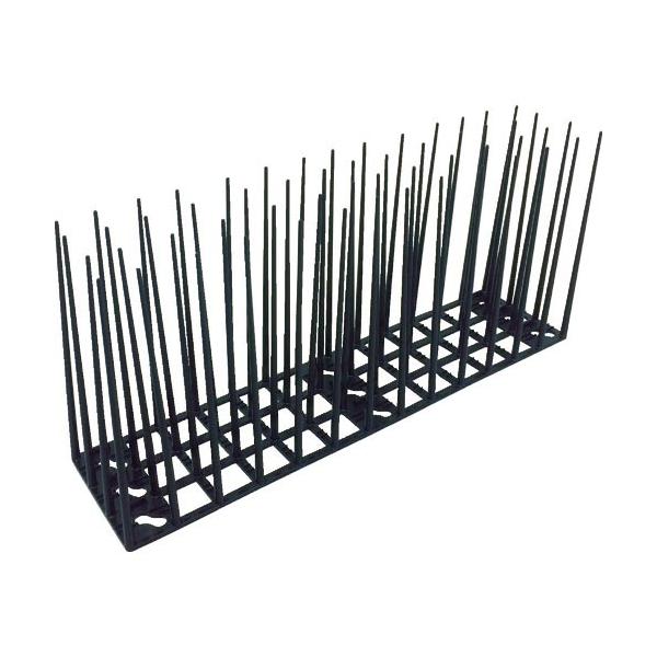 [特長]●鳥のフン害から守ります。●鳥の止まりやすい場所に簡単に設置ができます。●薬品を使わずに忌避を行いたい方へオススメです。[仕様]●色：ブラック●幅(mm)：80●タイプ：営巣・フン害防止●トゲ高さ(mm)：150●長さ(mm)：33...