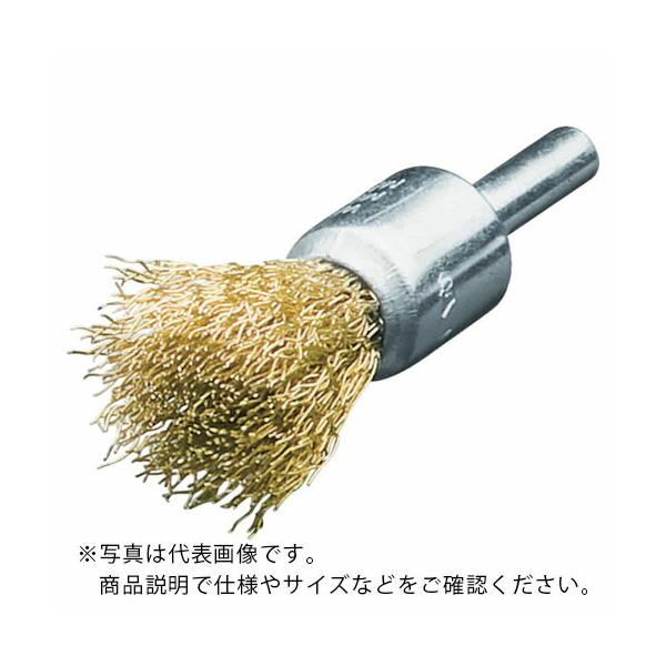 [特長]●電動工具等に容易に取付が可能です。●高品位の線材を使用しており、耐久性に優れ、長寿命です。[仕様]●線径(mm)：0.3●毛材：真鍮波線●外径(mm)：12●毛丈(mm)：20●軸長(mm)：25●軸径(mm)：6●最高使用回転数...