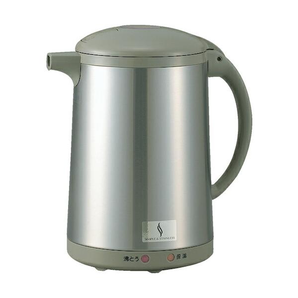 [特長]●沸とうタイプの電気ポットです。●広口容器でお手入れカンタンです。●4つの安全設計（空だき防止・転倒湯もれ防止・マグネットプラグ・やけどしにくい本体設計）です。[仕様]●容量(L)：1.0●幅(mm)：150●奥行(mm)：210●...