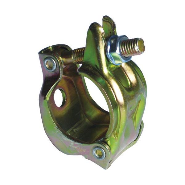 [特長]●支柱に他部材を溶接して取付けるための兼用クランプです。[仕様]●品名：クランプ●適合パイプ径(mm)：42.7〜48.6●タイプ：13φ穴あき●Φ42.7●Φ48.6兼用クランプ　Φ13穴有[材質／仕上]●スチール●クロメートメッキ