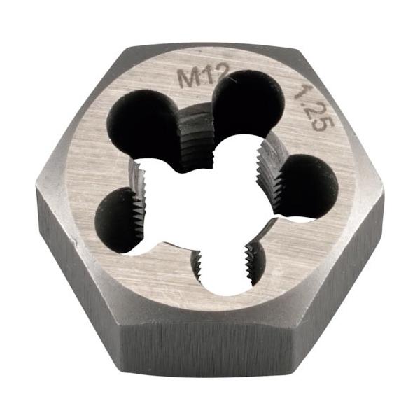 [特長]●コーナーや狭い場所でのネジ山修正に使用できます。[仕様]●呼び寸法：M12●ピッチ(mm)：1.25●山数：1.25●外径(mm)：24●厚さ(mm)：12.7[材質／仕上]●合金工具鋼